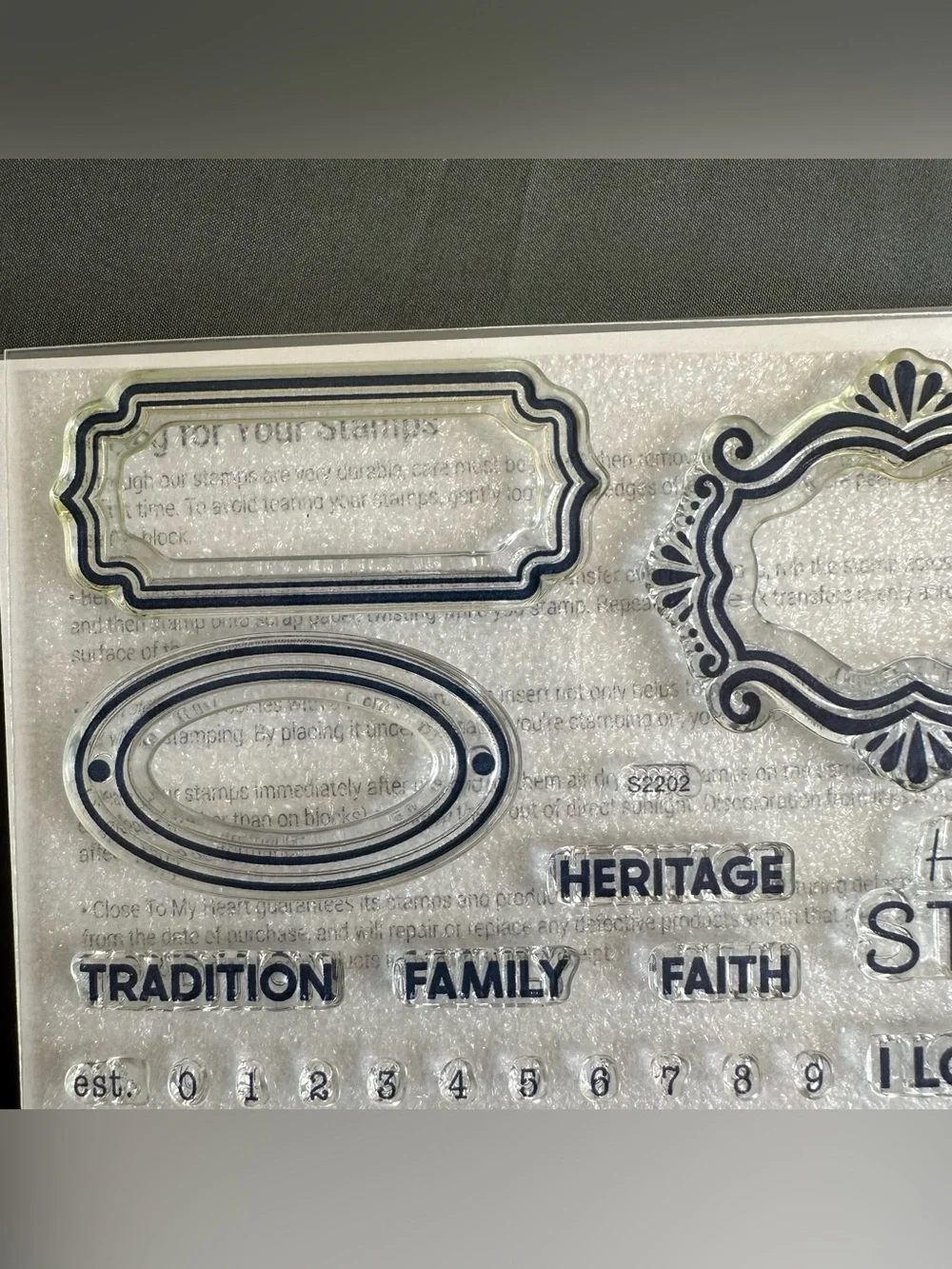 Office | Close To My Heart S222 Heres The Storyacrylic Stamp Set | Poshmark